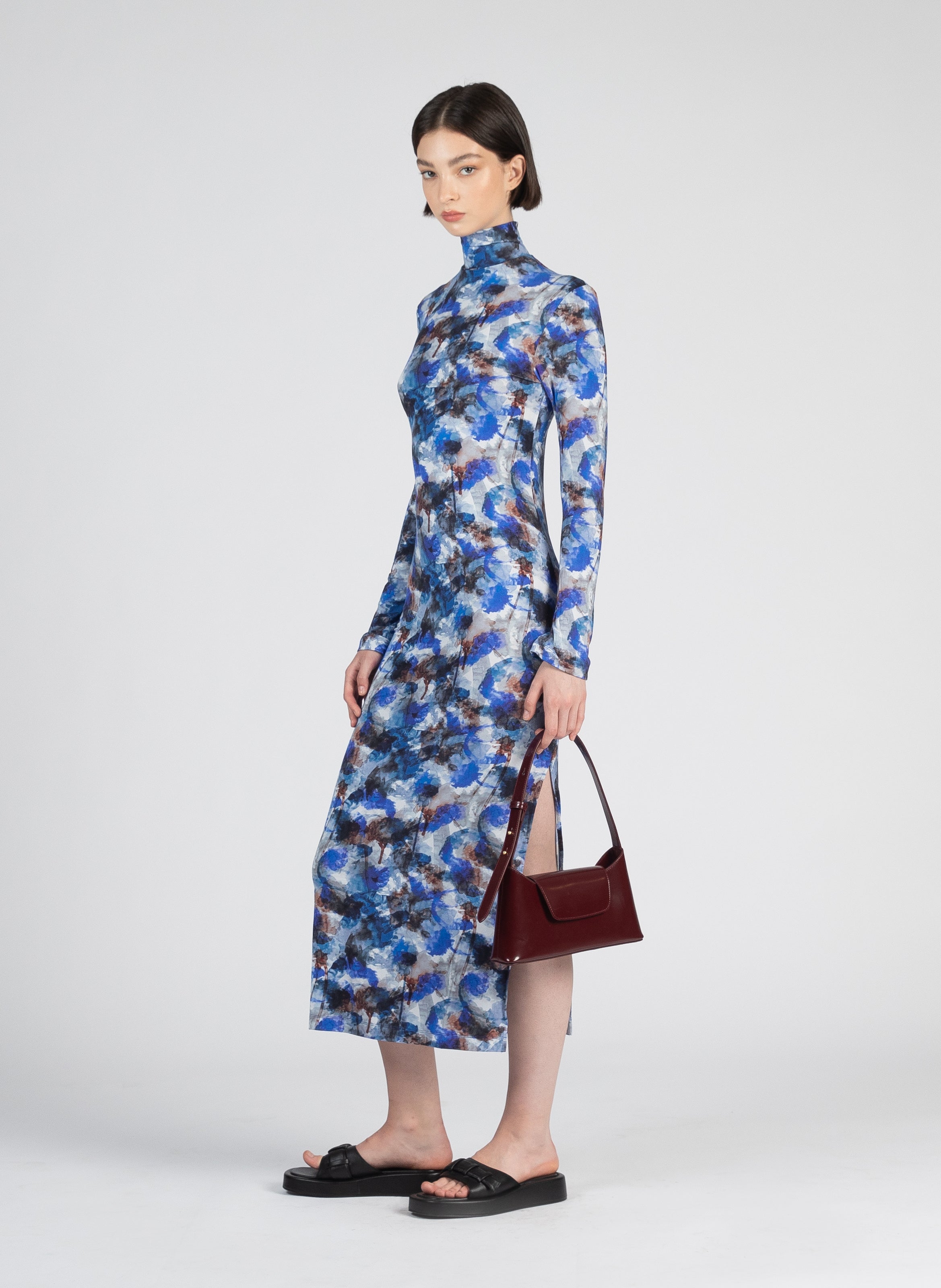 Envelope Patent Leather Wine – Elleme