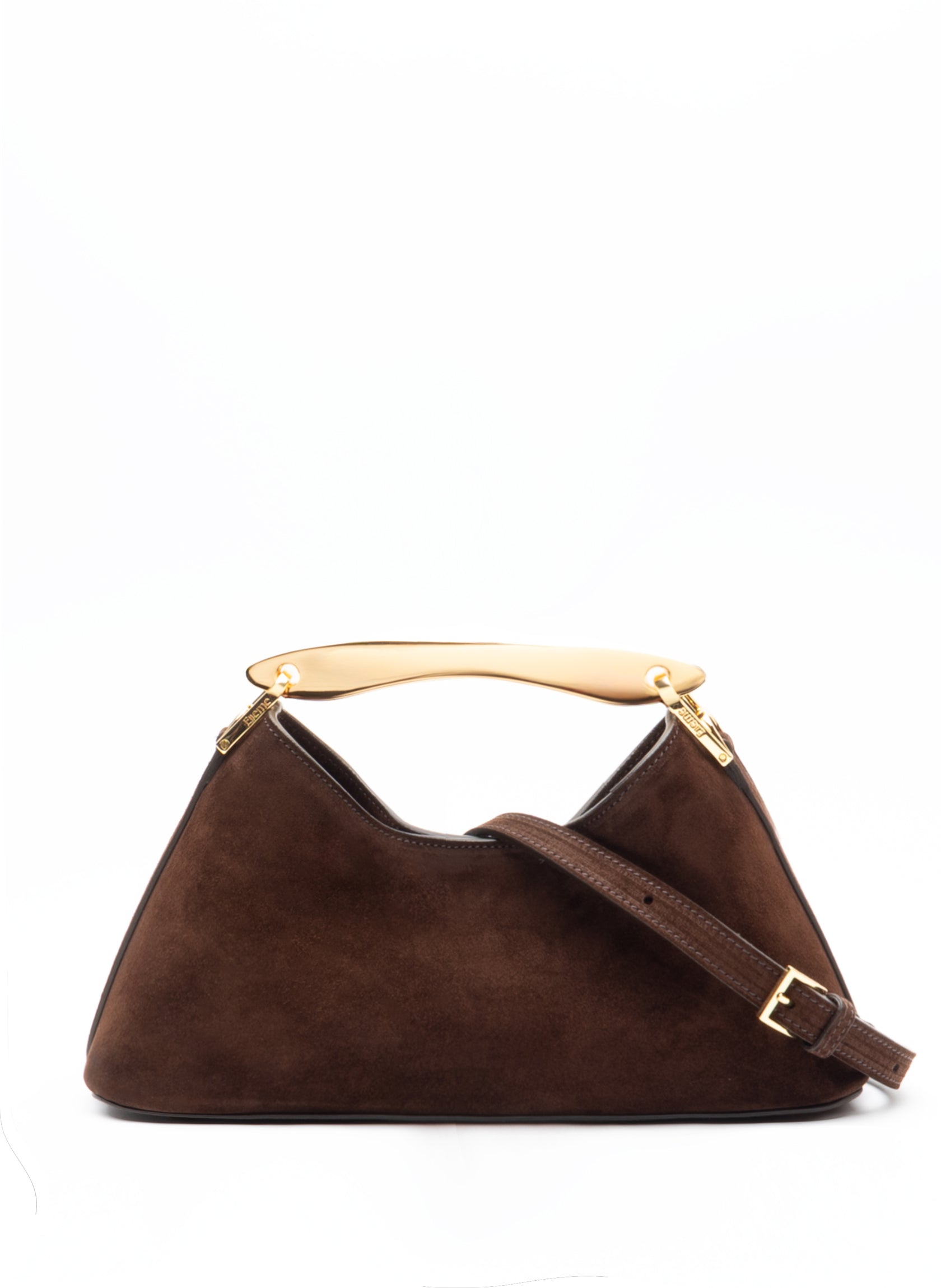 Mini Boomerang Suede Brownie - Micro Bags for Women - Elleme