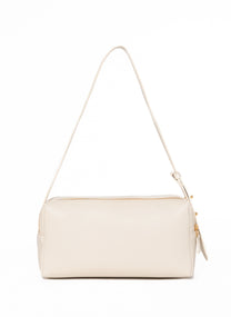 Trousse Pebbled Leather Sesame - Leather Handbags for Women - Elleme